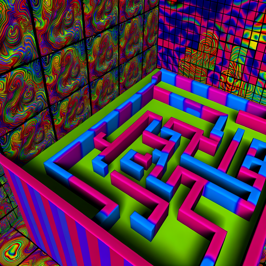 Trippy Psychedelic Maze Game — Ohara.ai