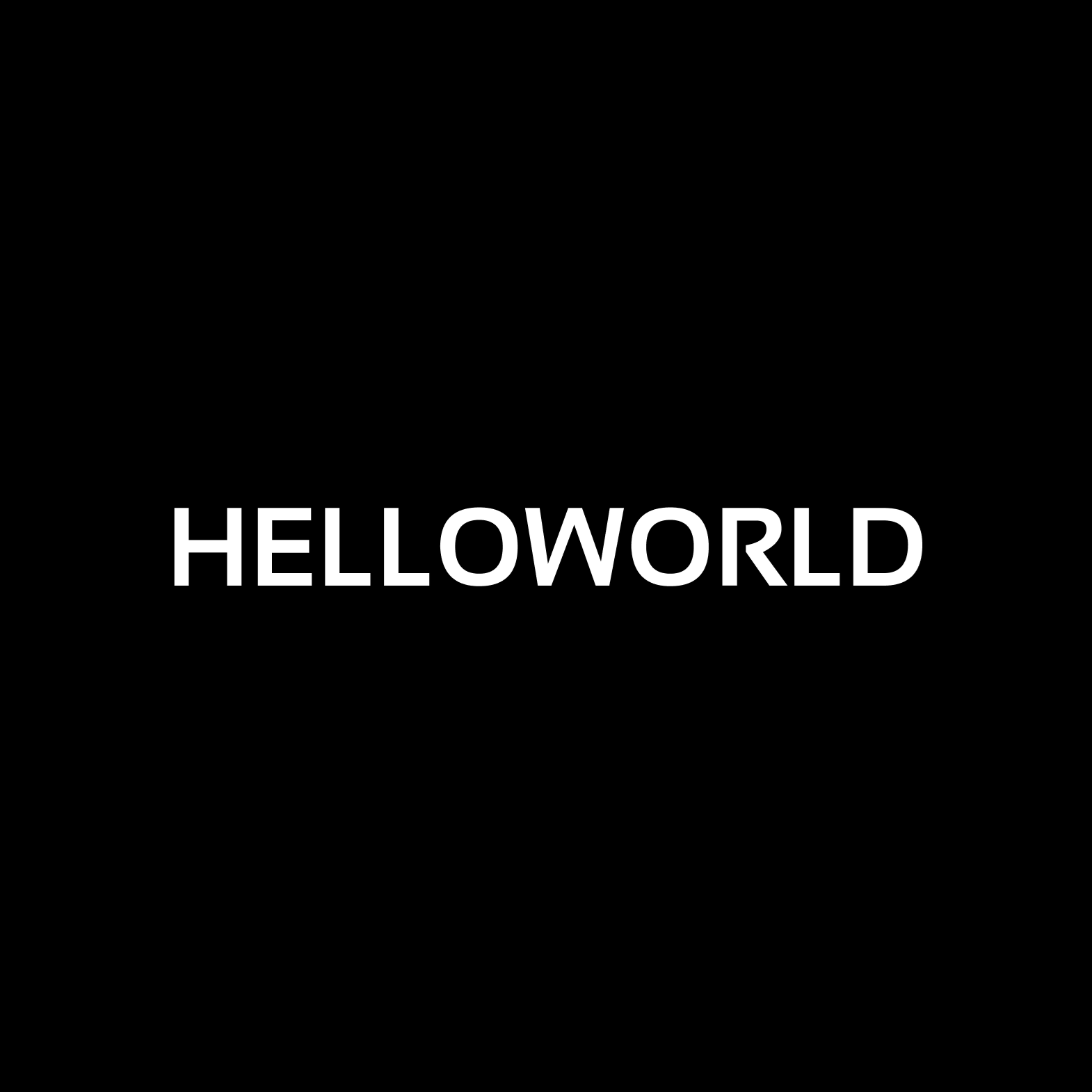 $HELLOWORLD - HELLOWORLD