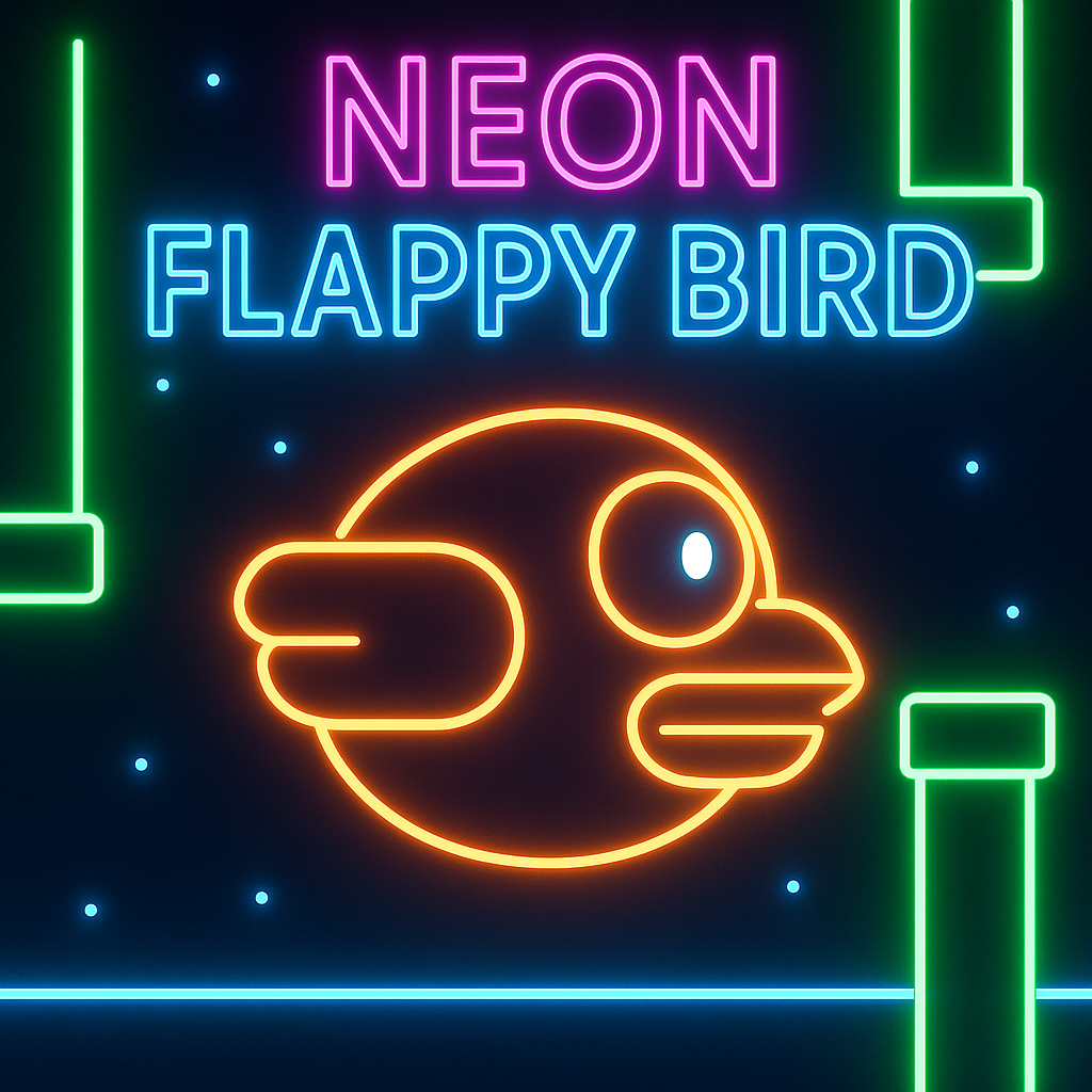 Neon Flappy Bird Clone — Ohara.ai