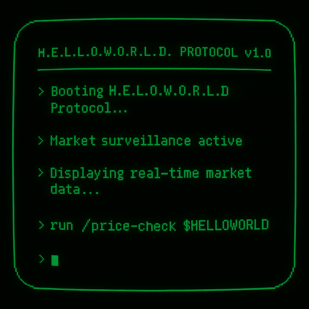 HELLOWORLD Terminal — Ohara.ai